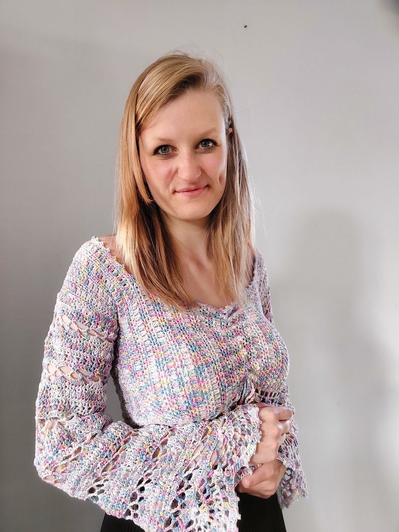 Crochet Flared Top - WRITTEN PATTERN - Etsy