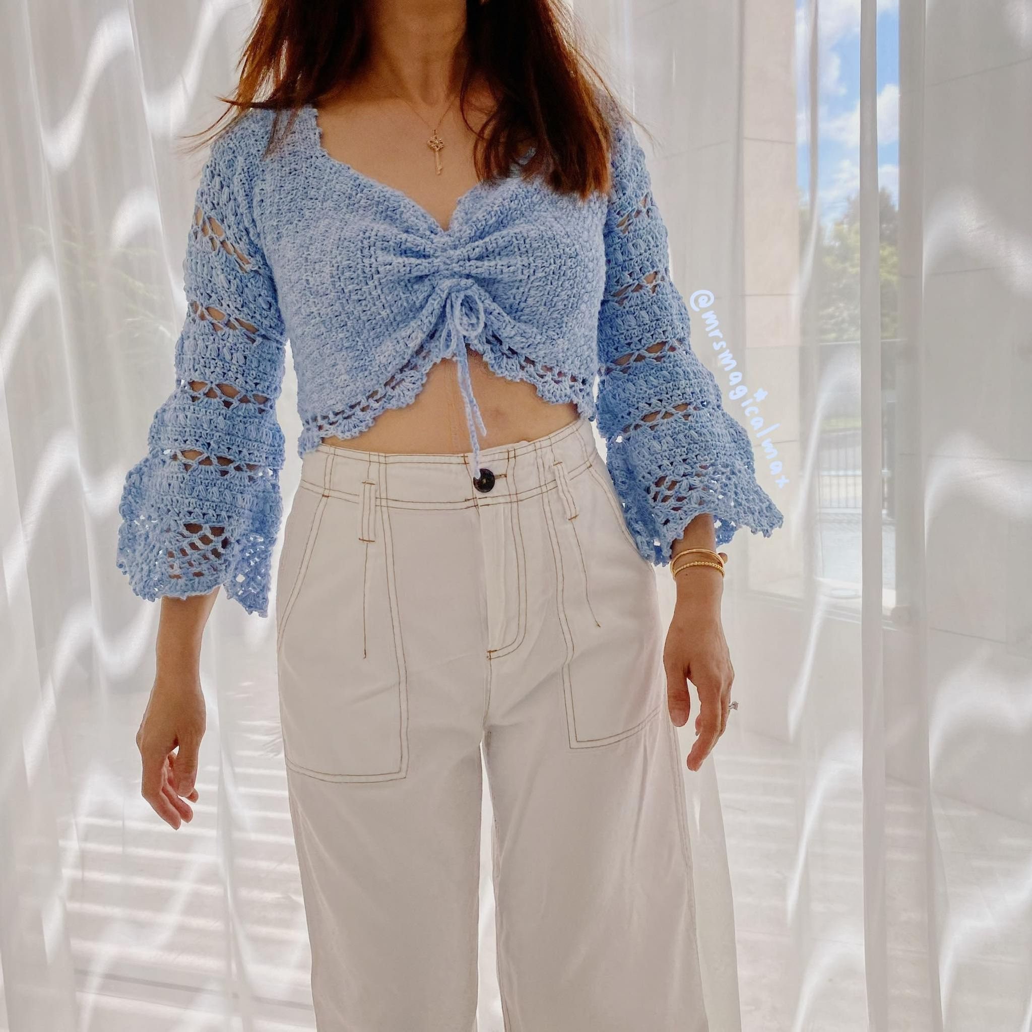 Crochet Flared Top - WRITTEN PATTERN - Etsy Australia