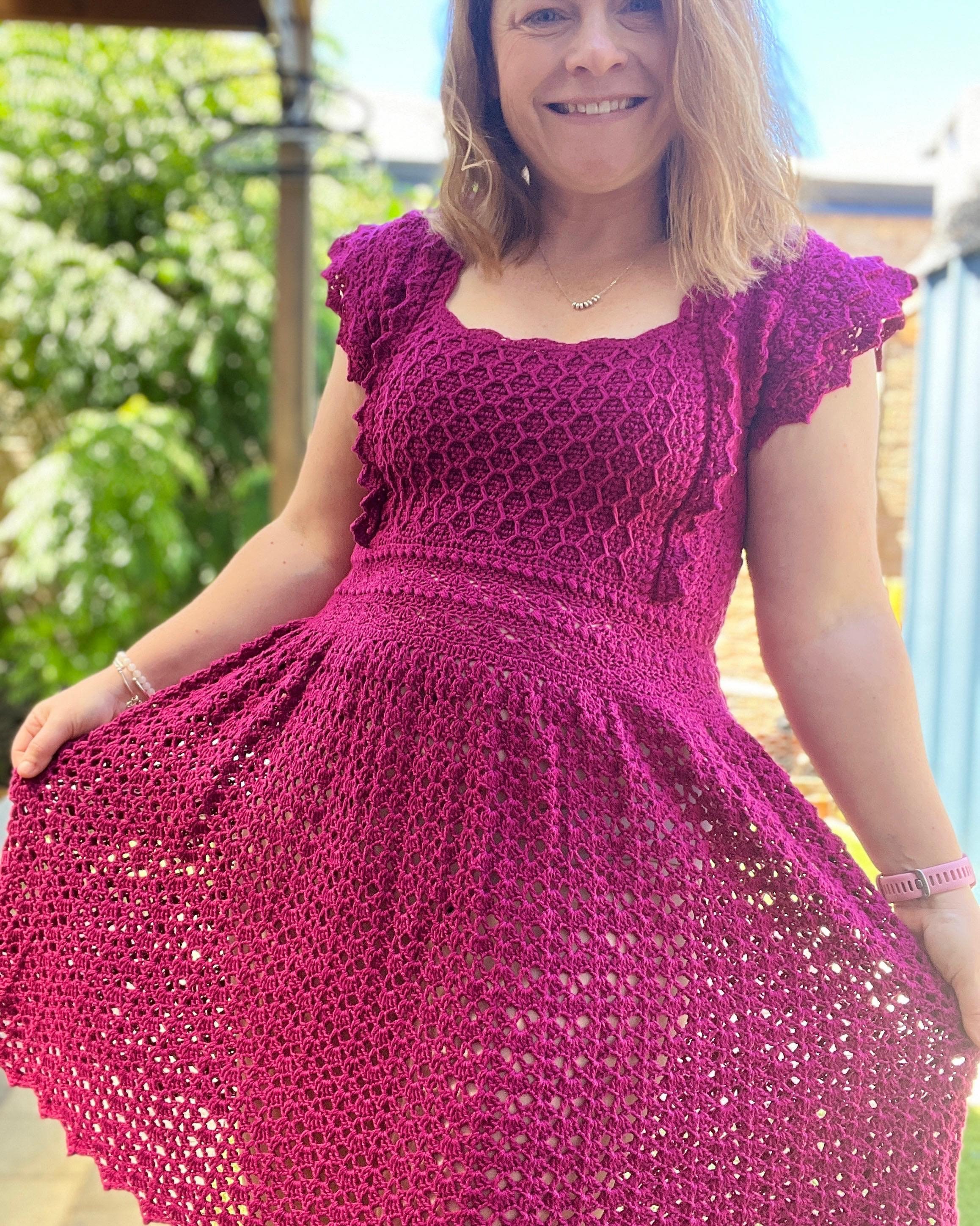 Crochet Dress WRITTEN PATTERN aviva Dress - Etsy UK