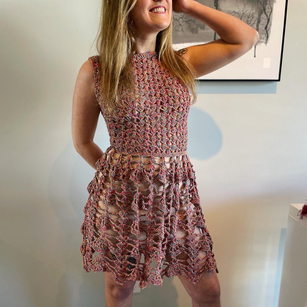 Frilly Crochet Dress WRITTEN PATTERN (astral Dress) / for All Sizes - Etsy