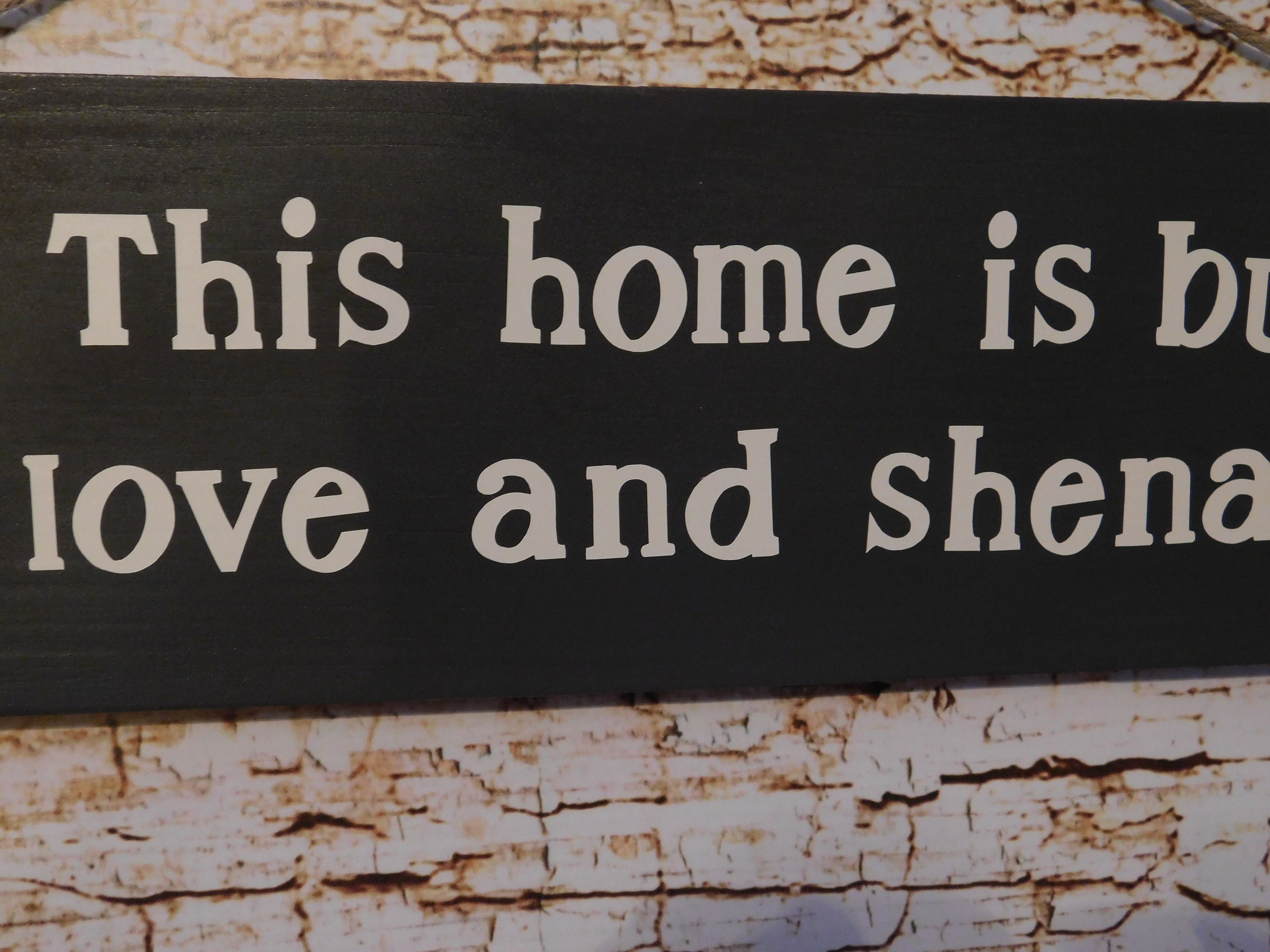Funny Home Sign, Funny Family Sign, House Gift, Living Room Sign, Cute ...