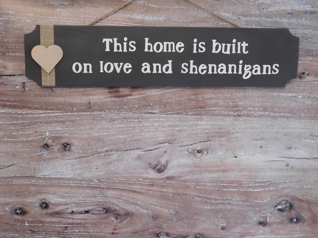 Funny Home Sign, Funny Family Sign, House Gift, Living Room Sign, Cute ...