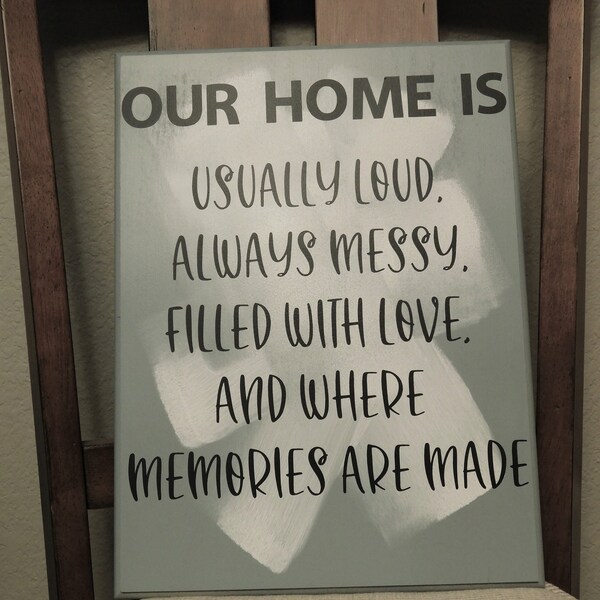 Messy House Sign - Etsy