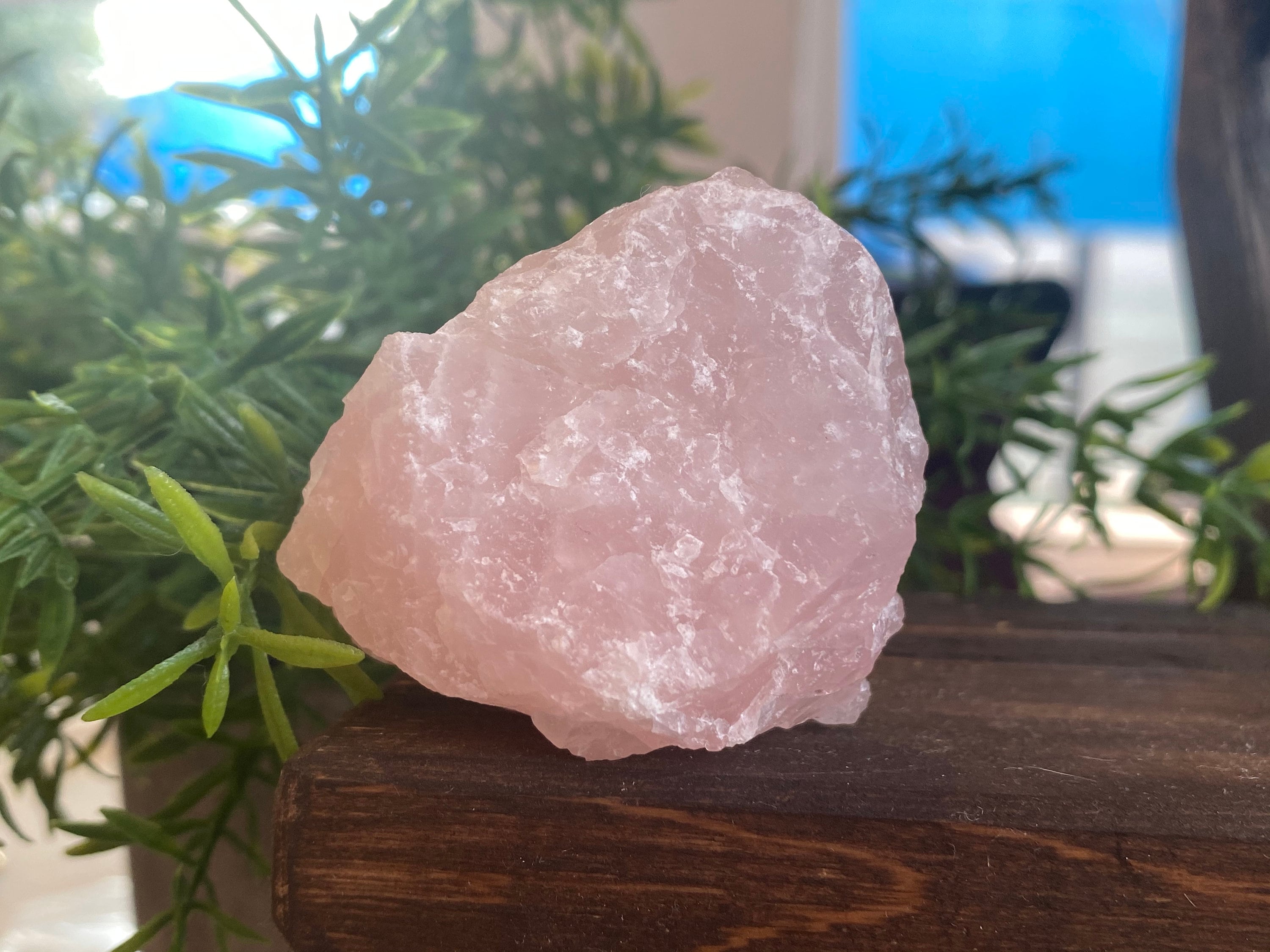 Pink Rose Quartz Raw Formation Crystal for Love and Happiness, Healing ...