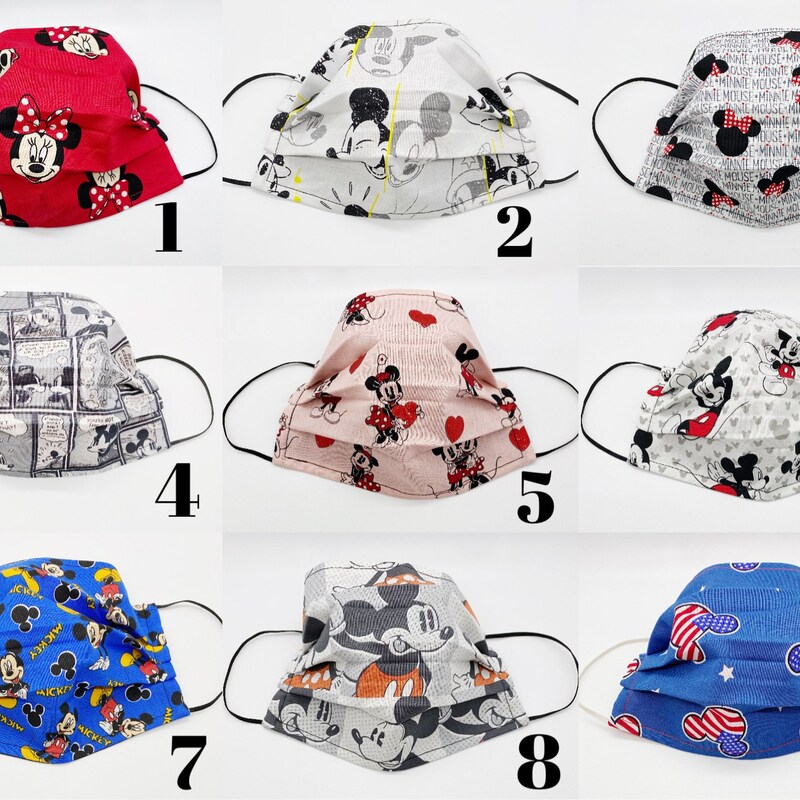 Minnie Mouse Face Mask - Etsy