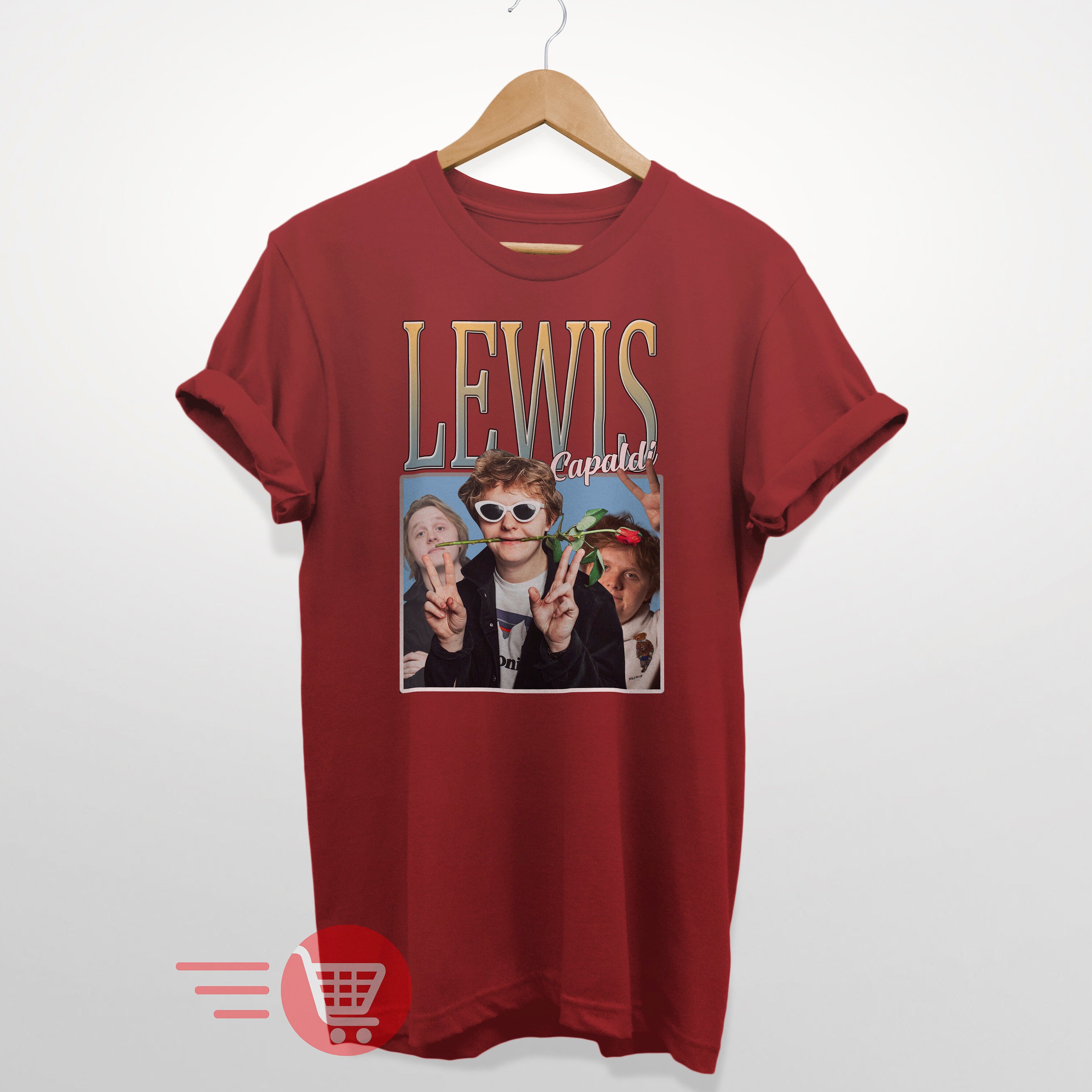Lewis Capaldi Homage T-shirts Tee Top Meme Scottish Icon Retro 90's ...