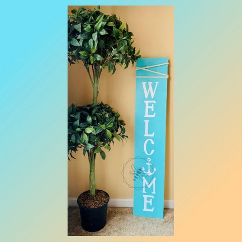 Monogram Porch Sign Welcome Porch Sign Family Name | Etsy