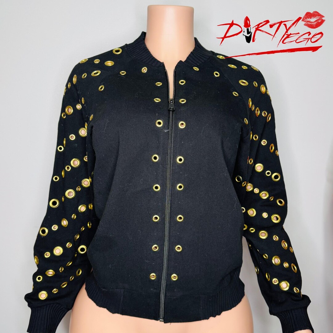 Handmade “REBEL” Grommet Jacket - Etsy