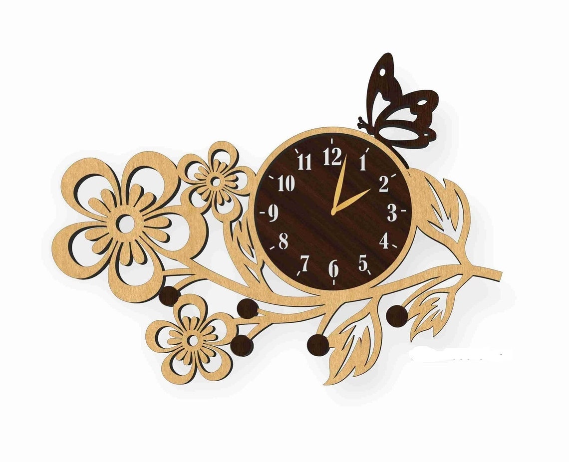 Decorative Laser Cut Clock Templates | Etsy Decorative Laser Cut Clock Templates | Etsy