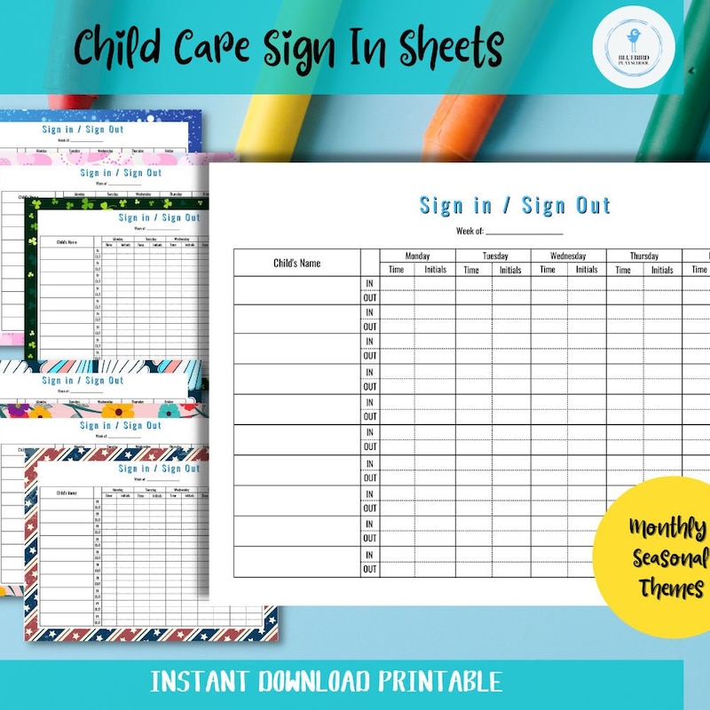 Parent Sign Out Sheet - Etsy