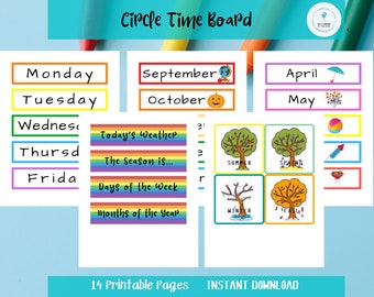 Daycare Circle Time Printable - Etsy