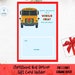 Bus Driver Christmas Gift Card, Printable, Bus Driver Appreciation ...