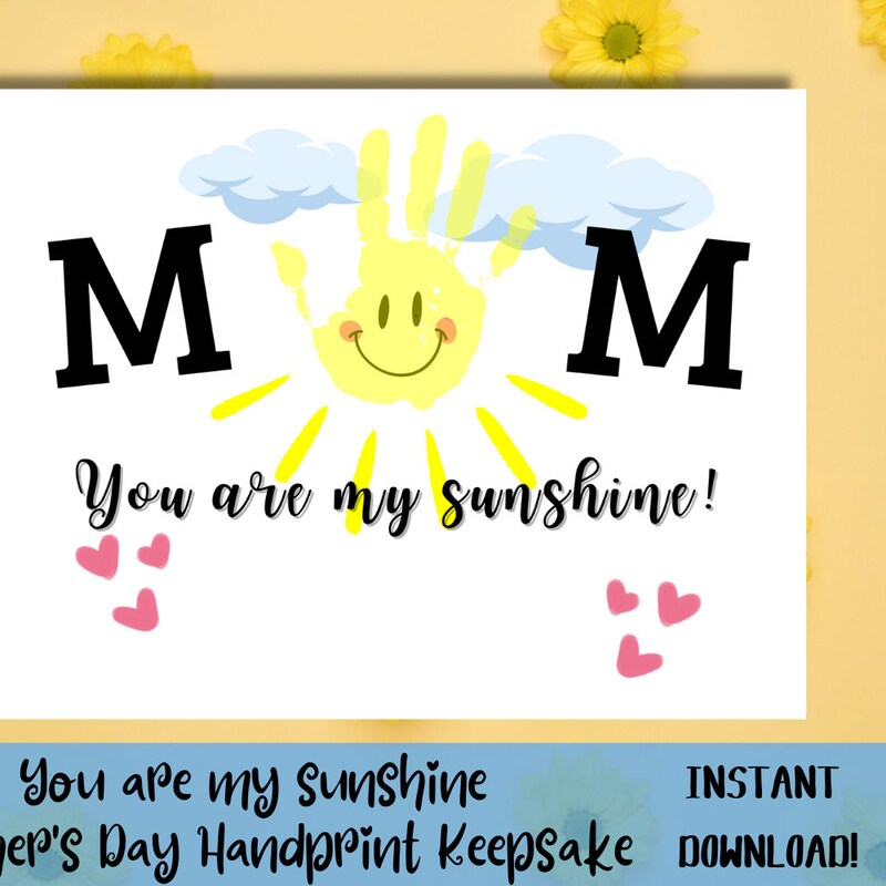 You Are My Sunshine Handprint - Etsy