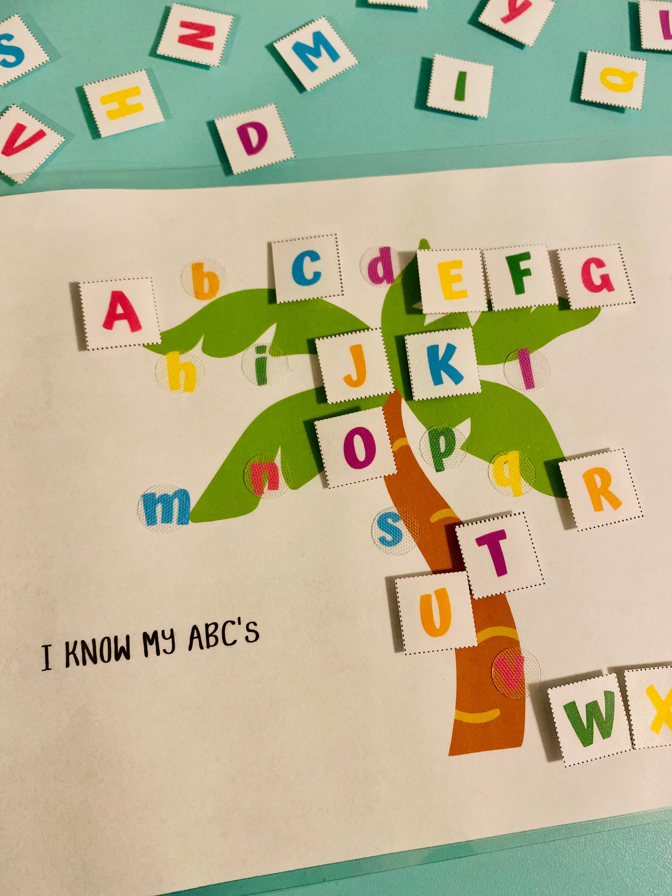 Preschool Toddler Learning Sheets Busy Binder Alphabet - Etsy