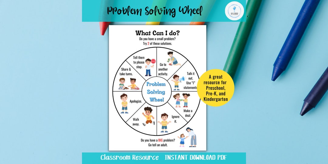 What Can I Do, Problem Solving Wheel, Solutions Chart, Classroom ...