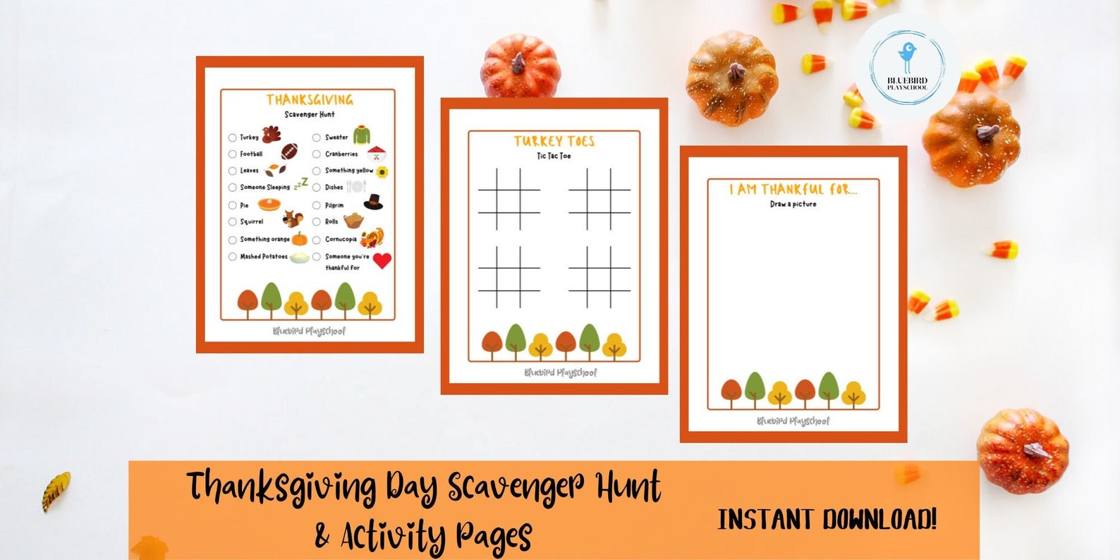 Thanksgiving Day Scavenger Hunt and Activity Pages. Kids Tic Tac Toe ...