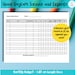 Home Daycare INCOME and EXPENSE RECORD, Monthly Budget Worksheet ...