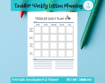 2 Pack - Infant and Toddler Weekly Lesson Plan, Daycare Nanny ...