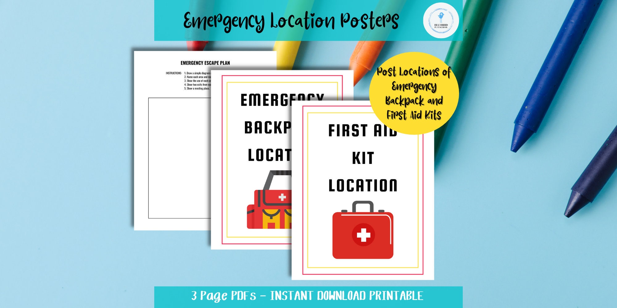 Emergency Plan Binder, Home Daycare, Disaster Preparedness Information ...