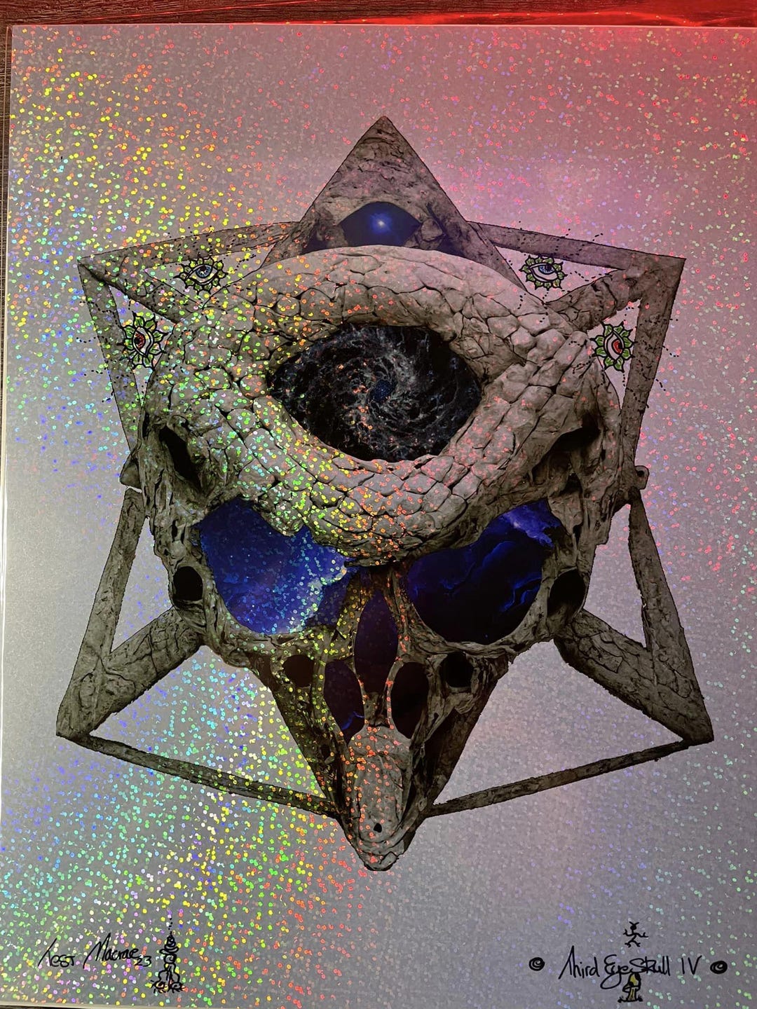 Third Eye Skull Vol IV Test Print W/ Remarques. - Etsy