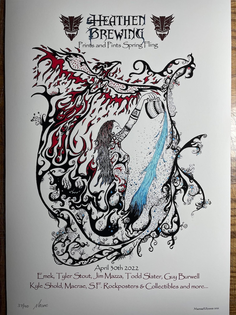 Heathen Brewing Main Edition Event Poster - Etsy