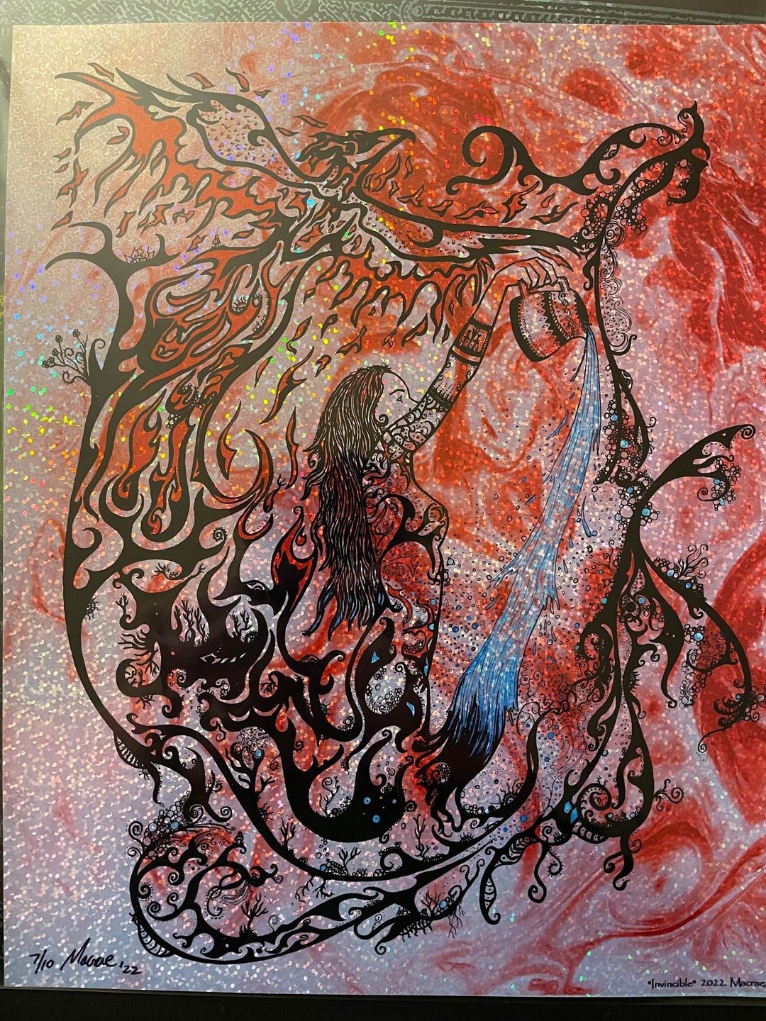 TOOL "invincible" Warrior Variant Song Series 8x9 - Etsy