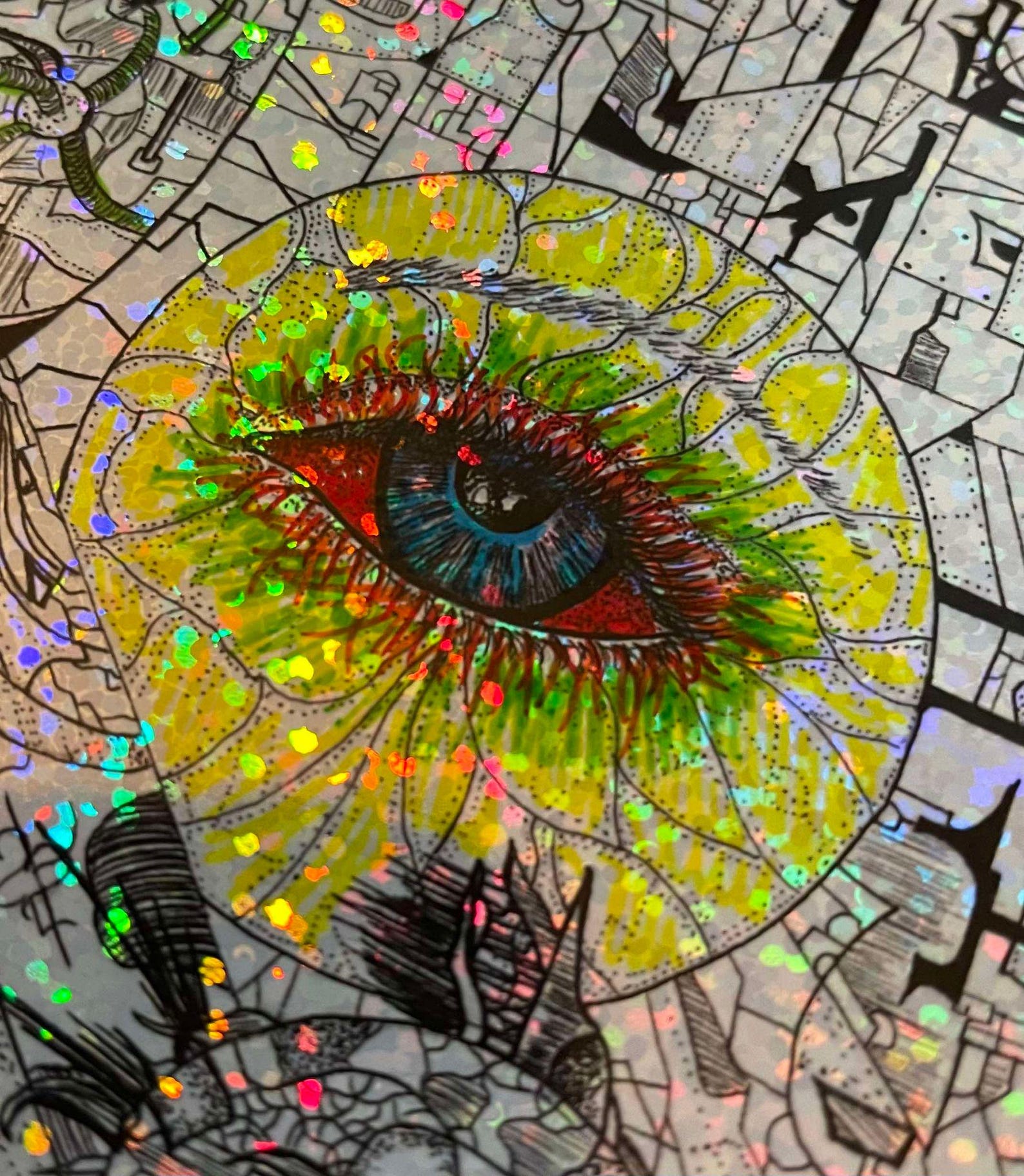 TOOL "infinite Horizons" Hand Colored/ Doodled 8x10 Foil - Etsy