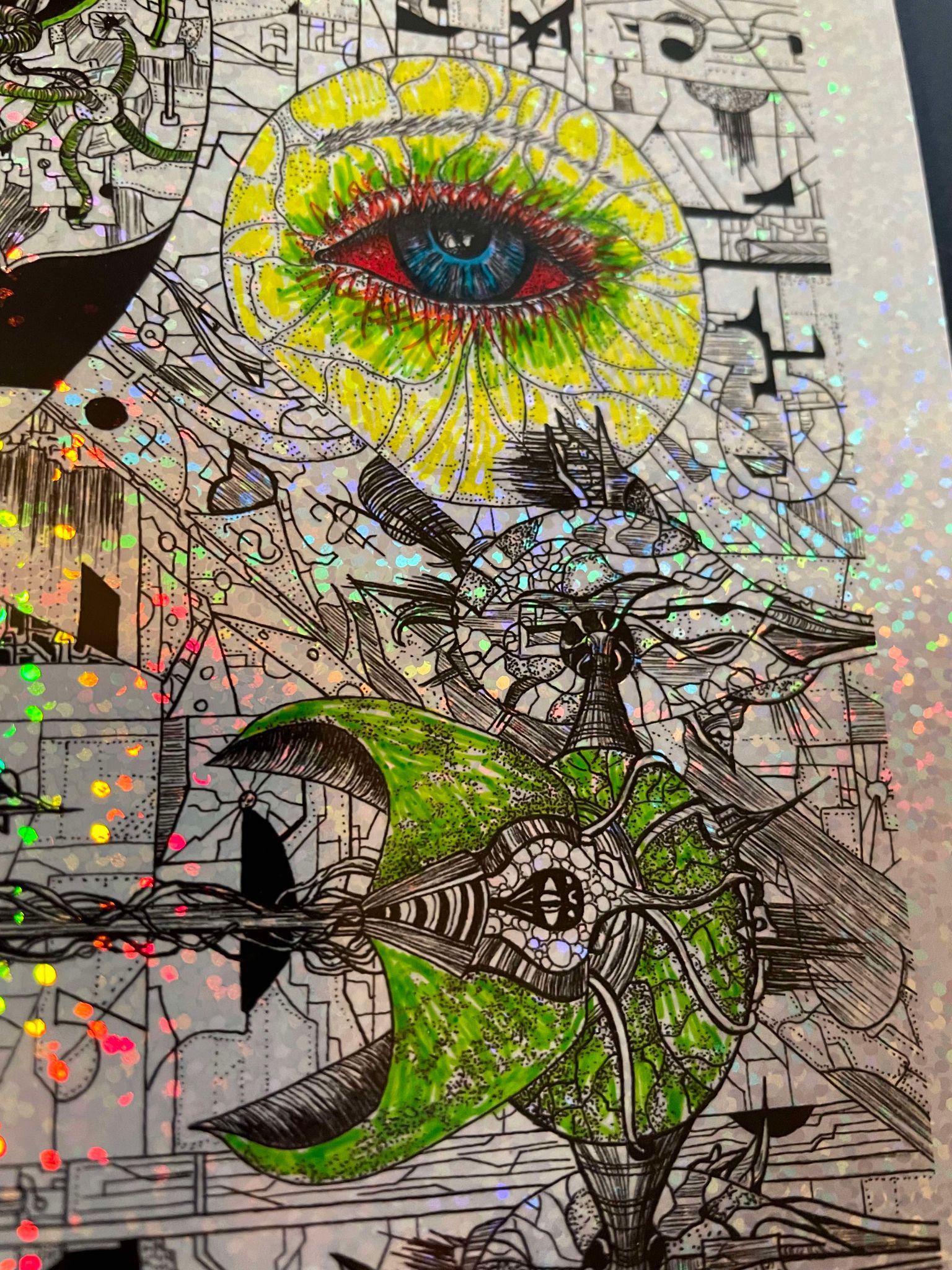 TOOL "infinite Horizons" Hand Colored/ Doodled 8x10 Foil - Etsy