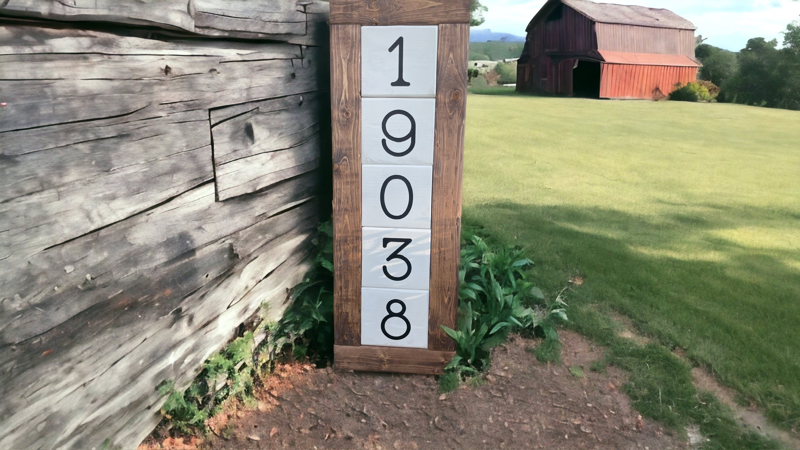 Customized Zip Code Wooden Blocks Farmhouse Mantle Zip Code Decoration ...