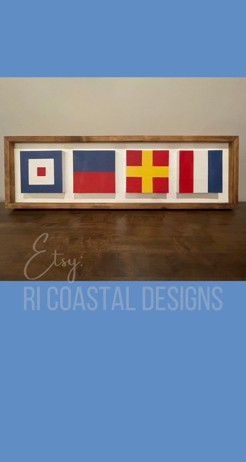 HOME Sail Flag Art Design Foyer Wall Hanging Nautical Flags - Etsy