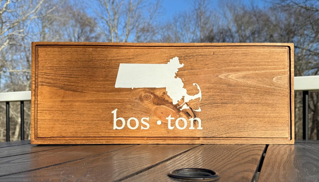 Boston, Massachusetts Sign – Cityscape Art – Handcrafted New England ...