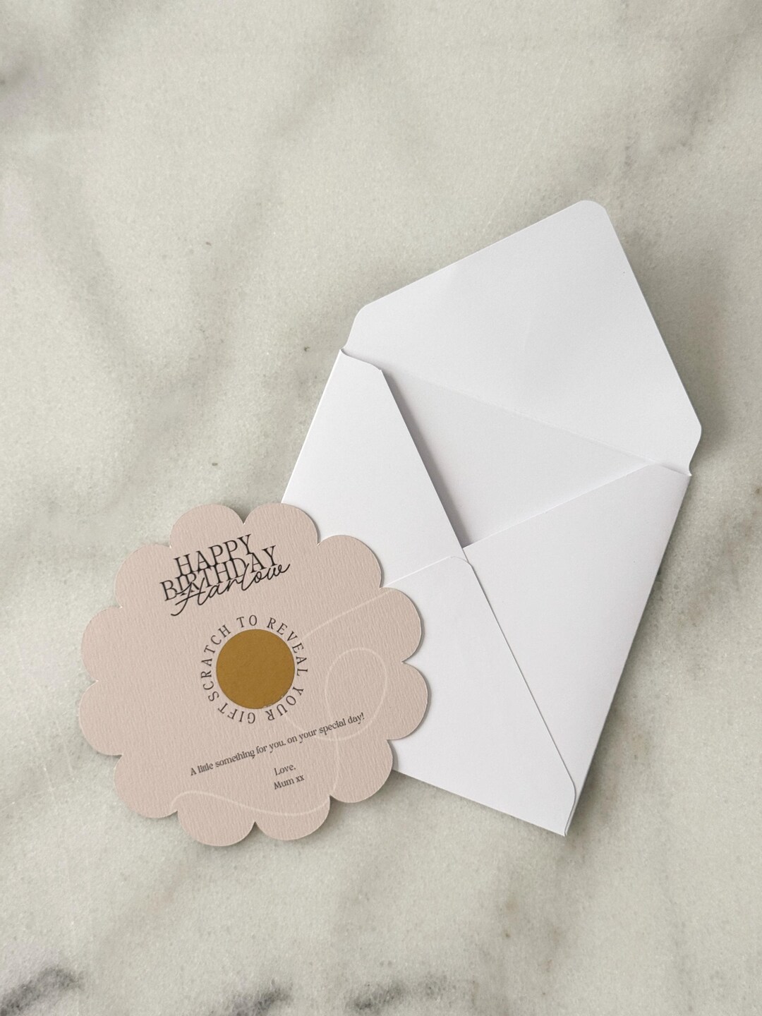 Personalised Scratch off Birthday Card | Hidden Message Birthday ...