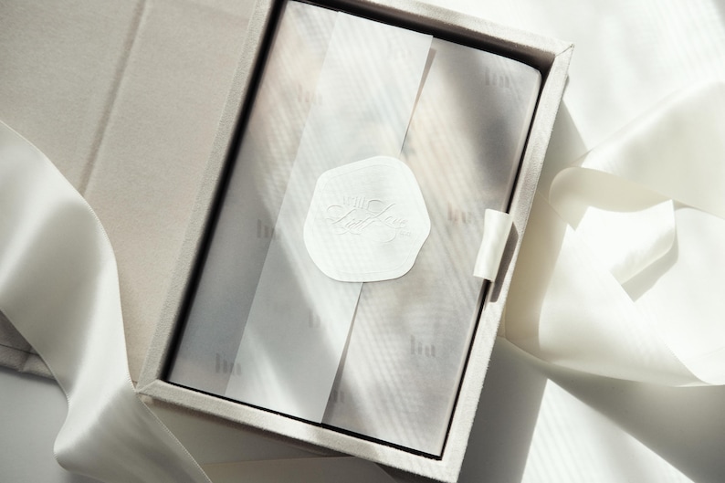 Personalised Custom Logo Vellum Paper | Boutique Business Packaging (A3 ...