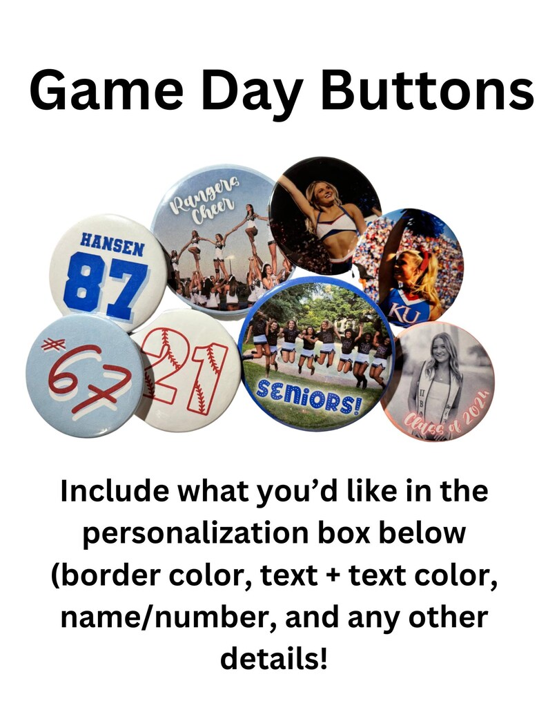 Custom Game Day Pins / Custom Cheer Pins / Football Pins / Baseball ...