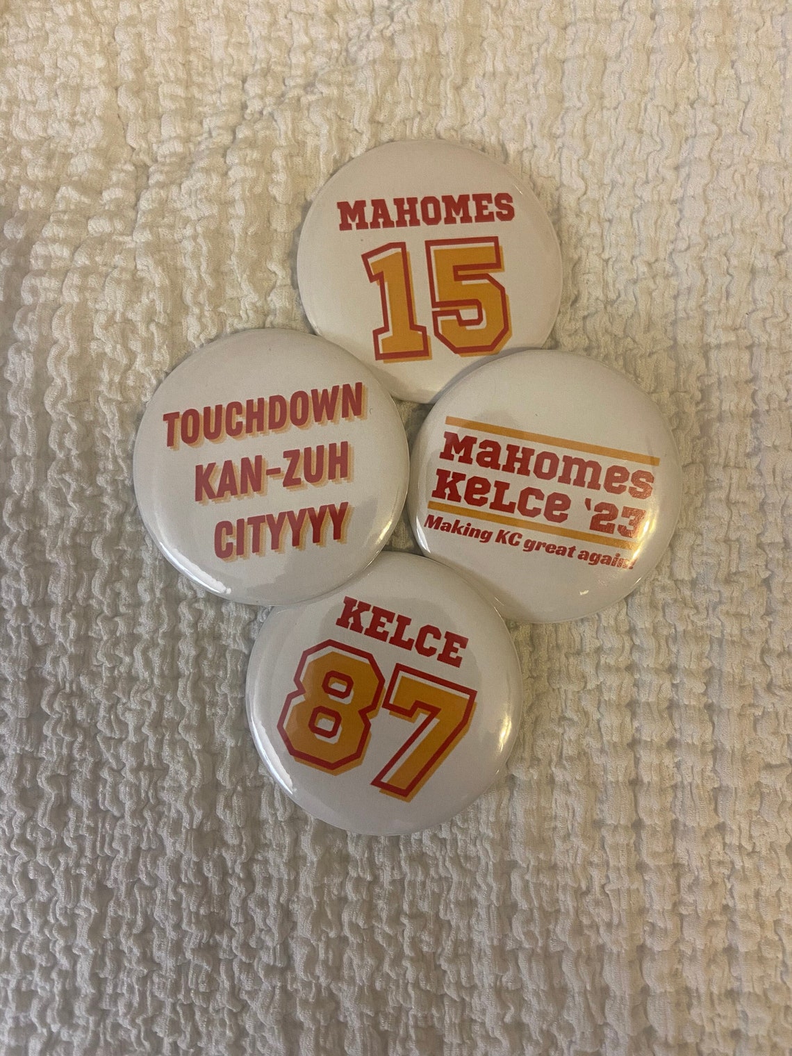 Kansas City Chiefs Game Day Buttons/pins - Etsy