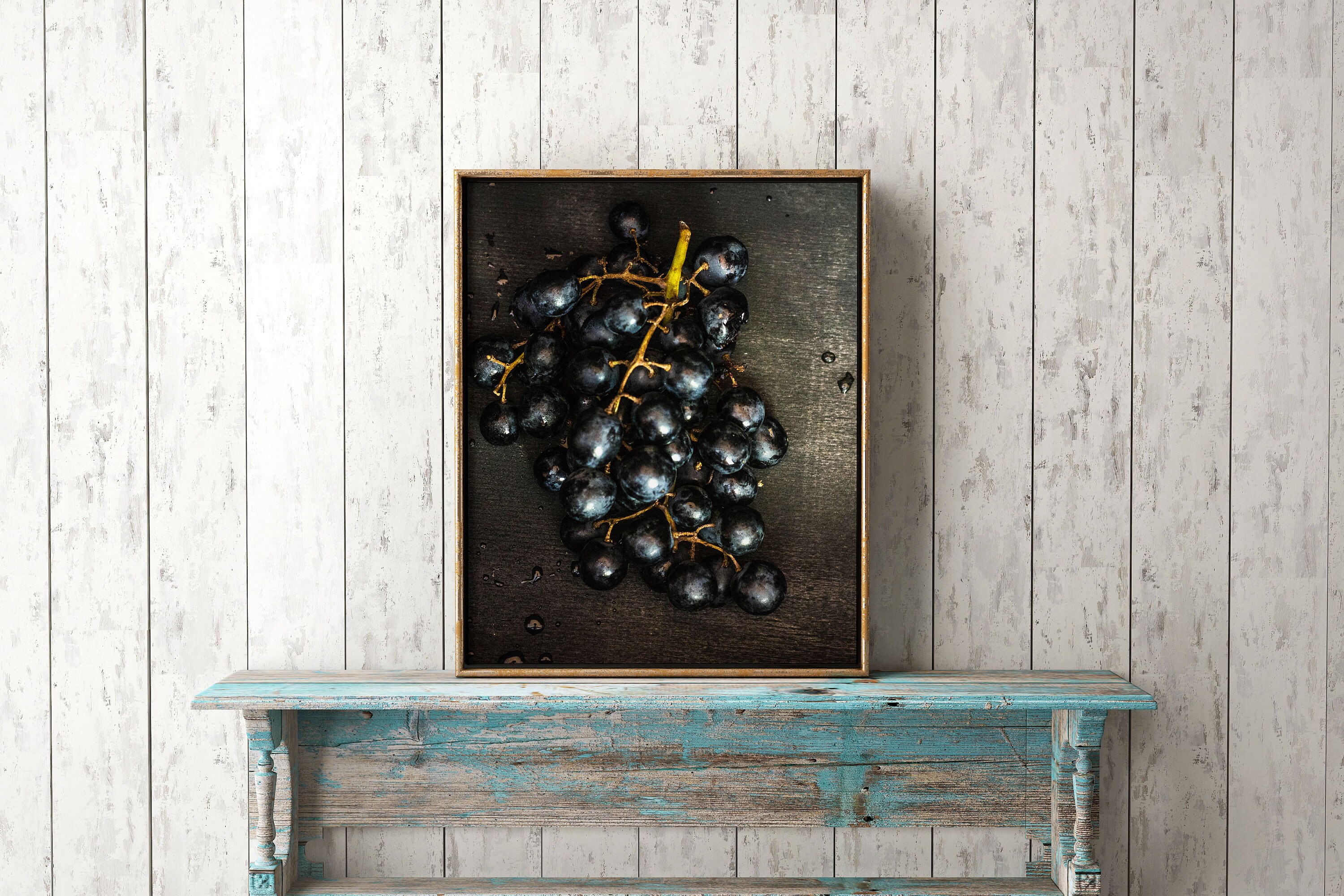 Grapes, Wall Print, Posters, Grape Print, Kitchen Wall Decor, Food ...