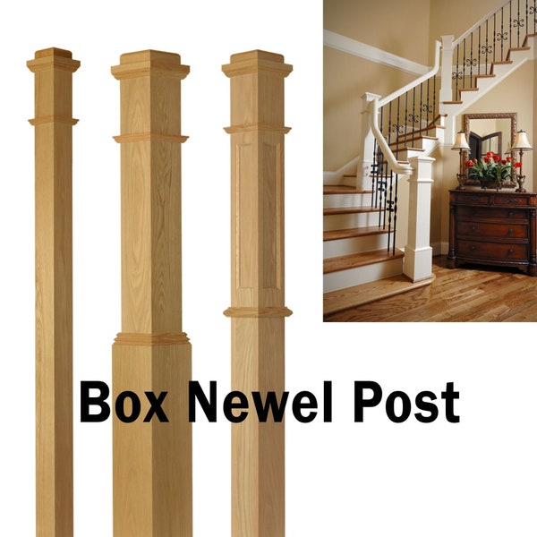 White Oak Newel Post - Etsy
