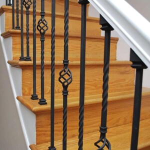 Iron Balusters -1/2" Bar Spindles -satin Black/oil Rubbed Bronze ...