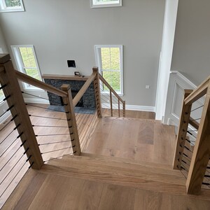 Modern Style Solid Oak Handrails for Staircase Renovation - Etsy
