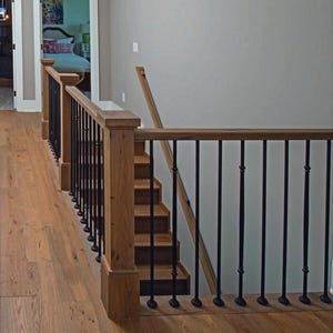 Stair Railing Modern Style Box Newel Post- Premium Character Grade ...