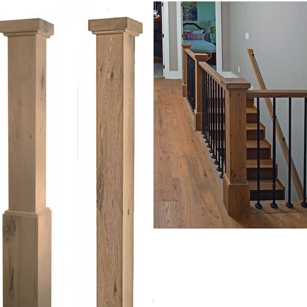 White Oak Newel Post - Etsy