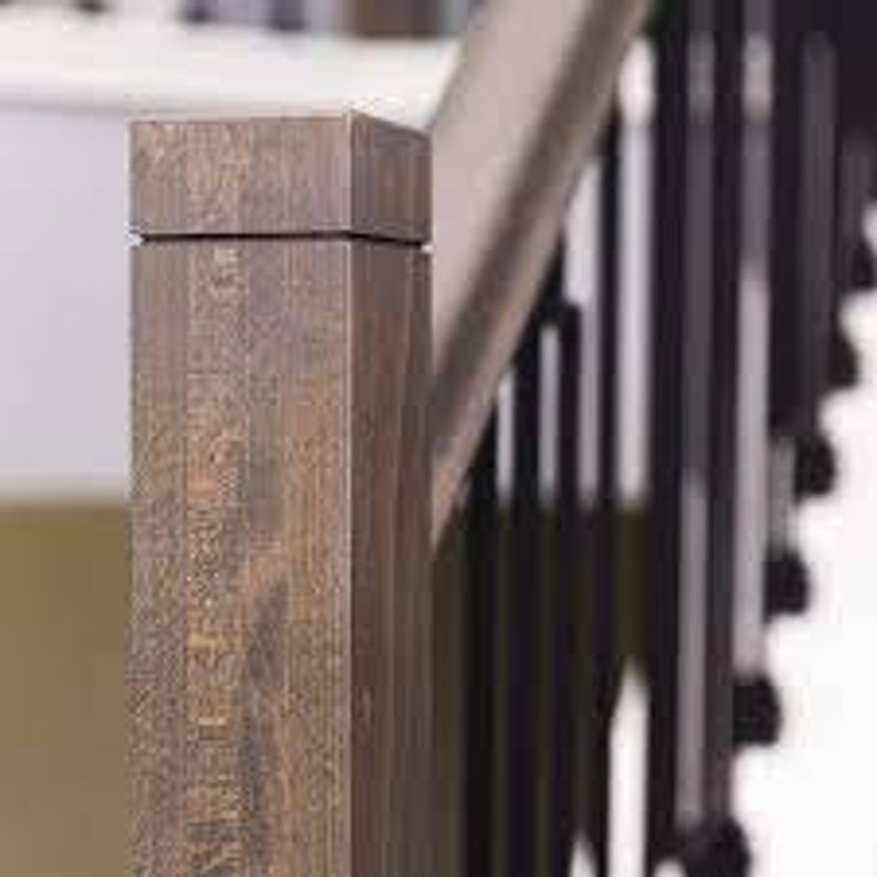 Newel Post 3 1/4 Notched White Oak Plain Square Newel - Etsy