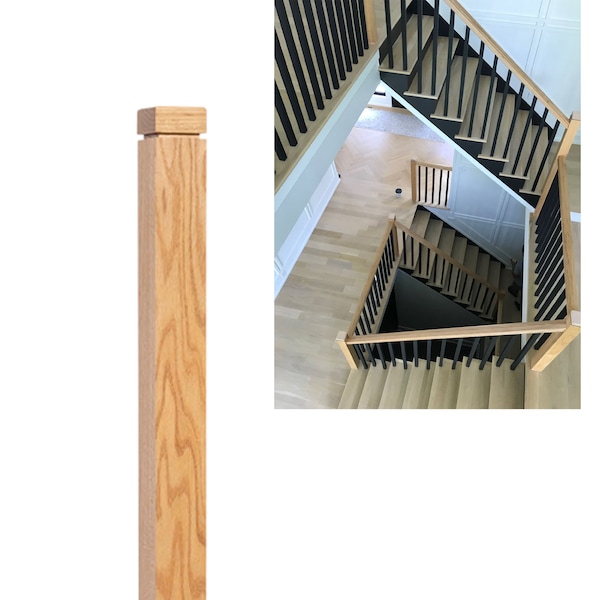 White Oak Newel Post - Etsy