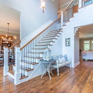 Wooden Railing Staircase Rails- 6910 Traditional Style Stair Rails for ...