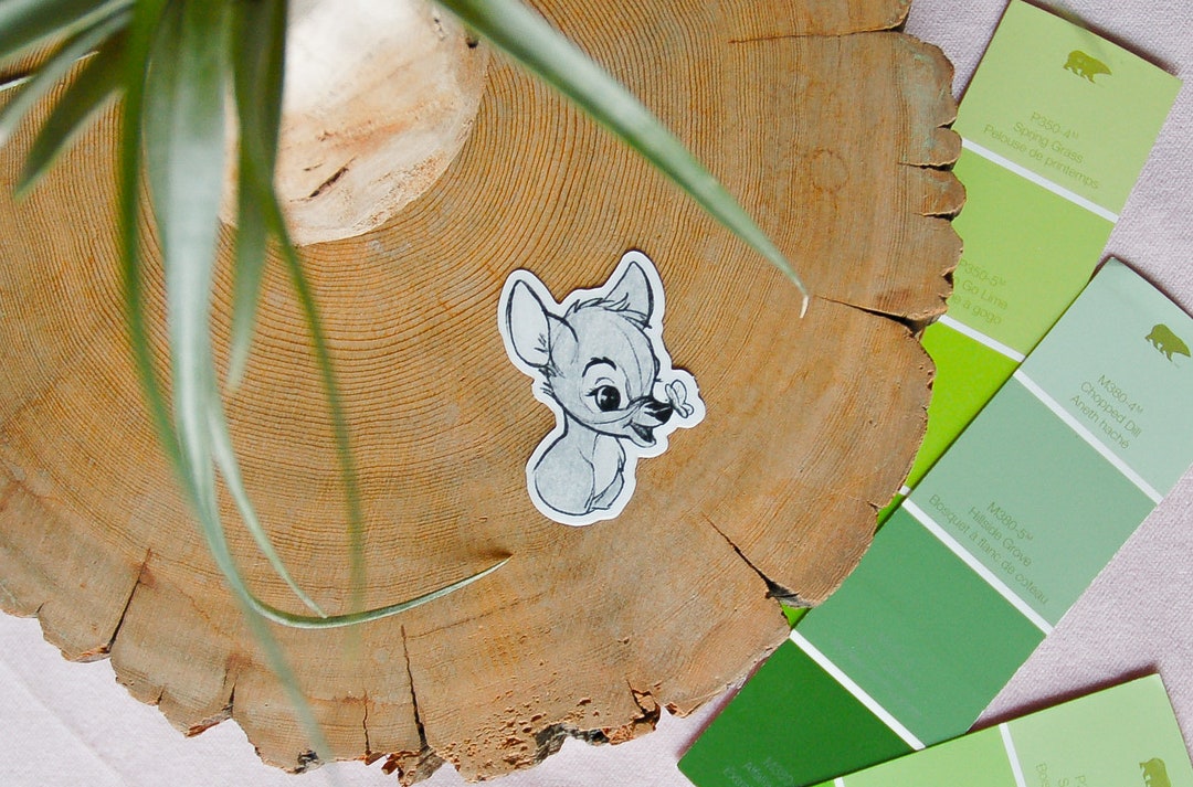 Clear Disney Bambi Sticker - Etsy
