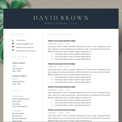 Collage Resume Template Student High School Student Resume | Etsy