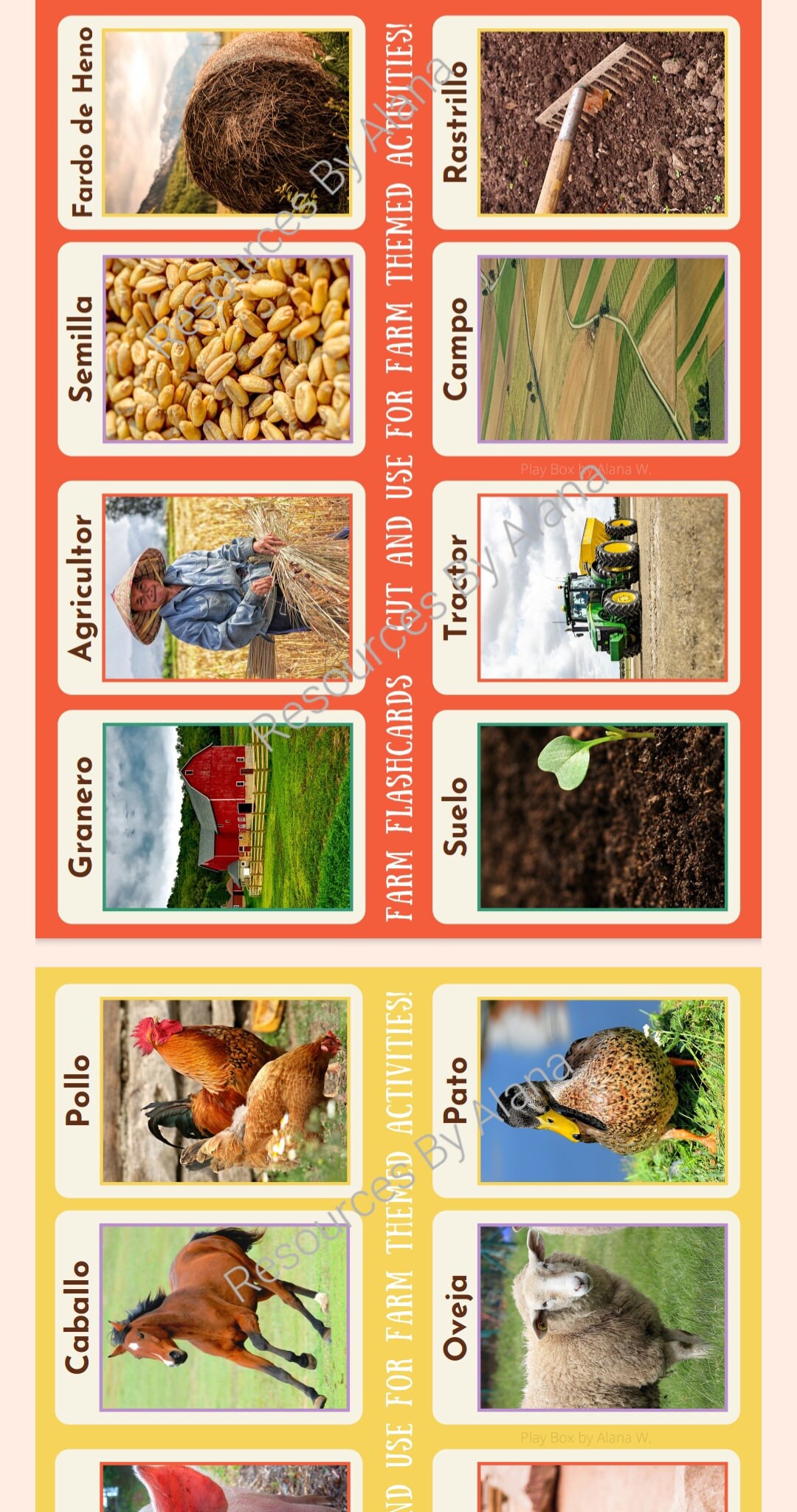 Tarjetas Didácticas De Granja - 24 INCLUIDO! | Homeschool, Forest ...