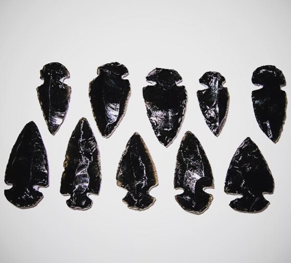 BLACK OBSIDIAN ARROWHEAD - Etsy