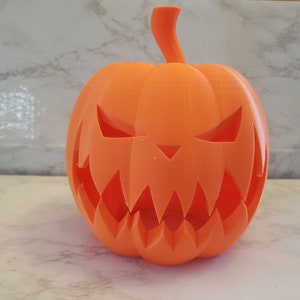 Set of 3 Large Carved Jack-o'-lanterns - Etsy