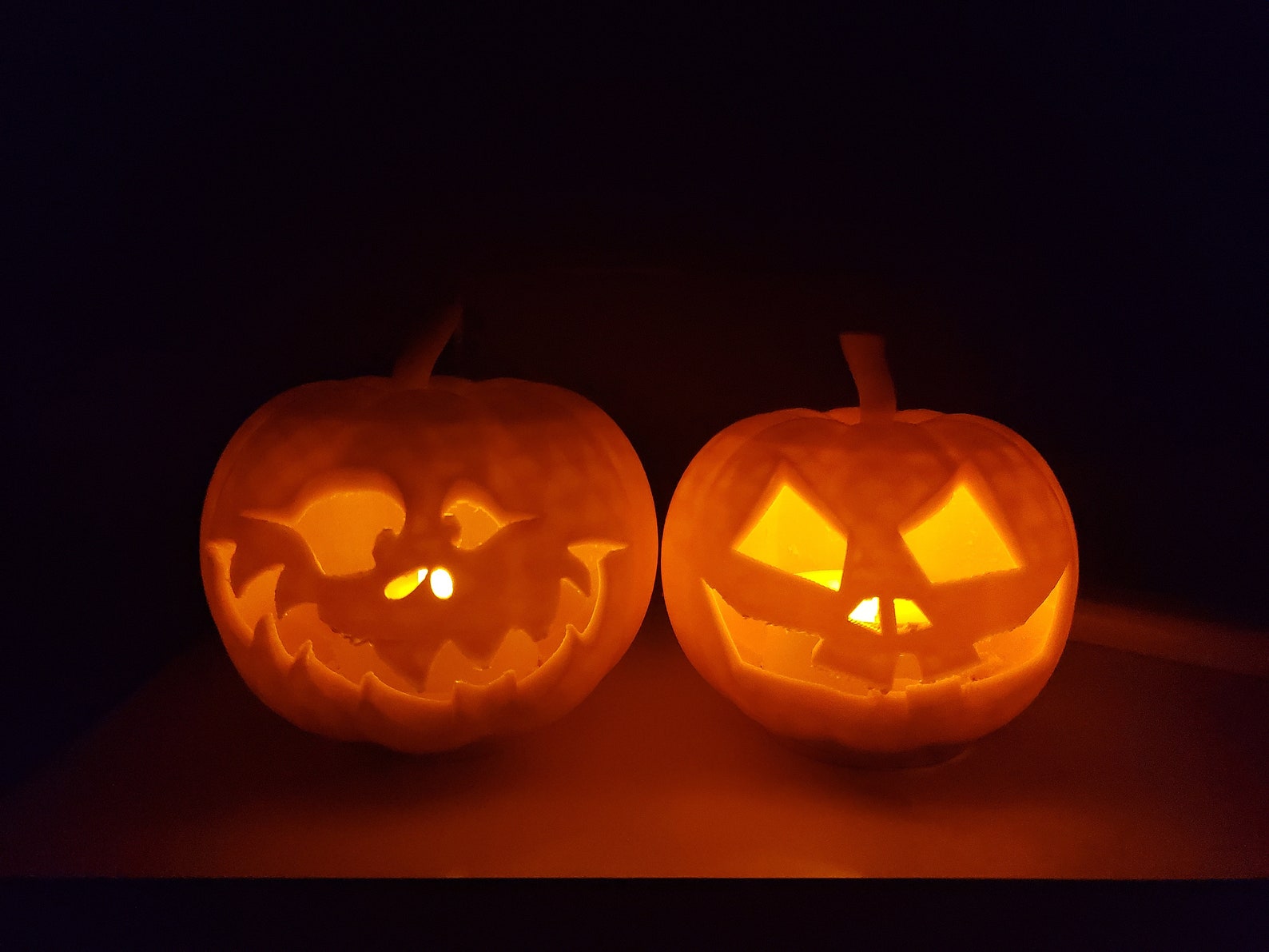 Large Carved Jack-o'-lantern - Etsy